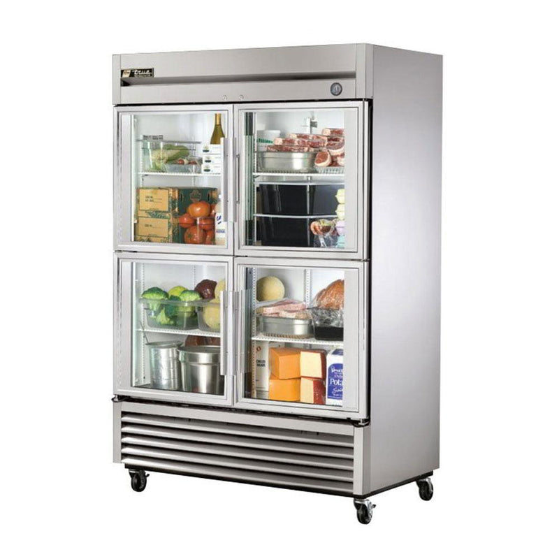 True T-49G-4-HC~FGD01 54" Reach-In 4 Glass Door Refrigerator ...